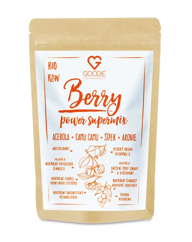 Goodie Power Supermix bio acerola, camu camu, šípek a aronie 150 g ...