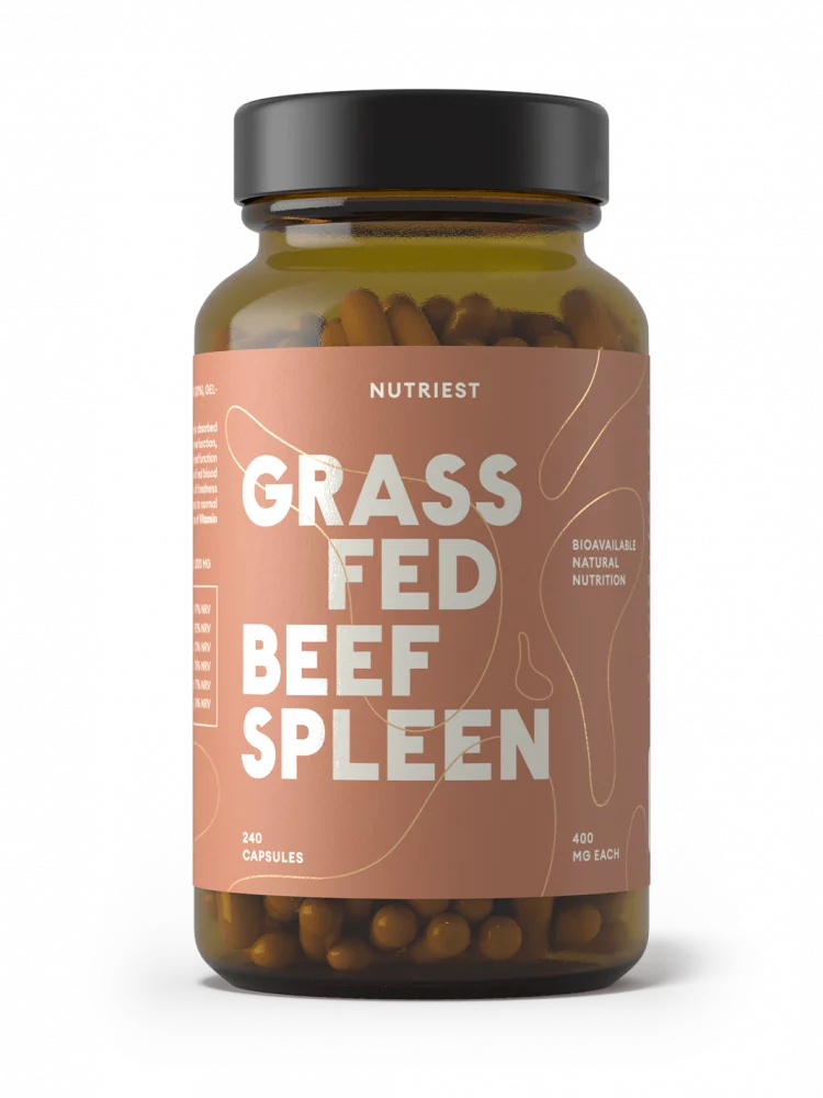 Nutriest Grass-fed lyofilizovaná bio hovězí slezina 240 kapslí :: WERECO